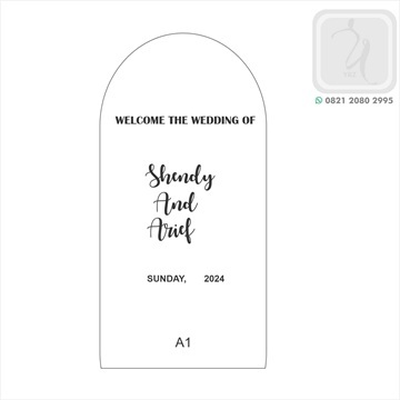 Jual STICKER MIRROR WEDDING SIGN | STIKER CERMIN NIKAH | STAND MIRROR ...