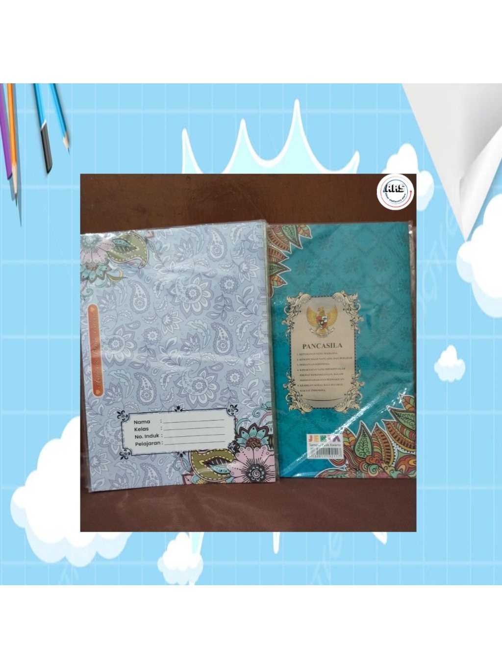 Jual SAMPUL KERTAS BUKU TULIS MOTIF BATIK /UKURAN QUARTO | Shopee Indonesia