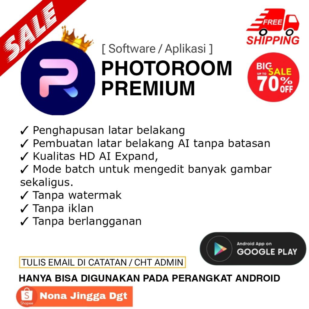 Jual SOFTWARE PHOTOROOM MODDED MODPRO | Shopee Indonesia