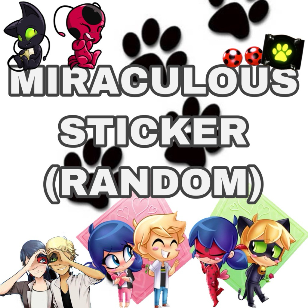 Jual STICKER MIRACULOUS LADYBUG RANDOM ANTI AIR / MIRACULOUS LADYBUG ...