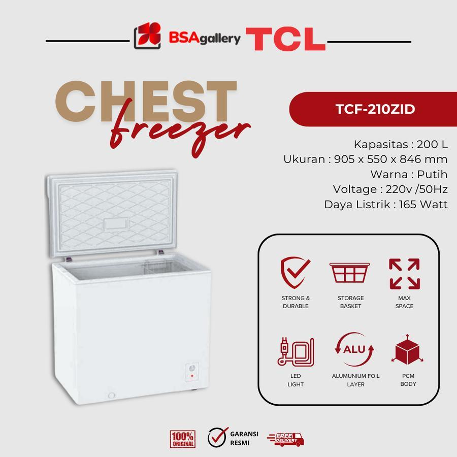 Jual TCL Chest Freezer Kapasitas 210 Liter Super Freezing - Storage ...