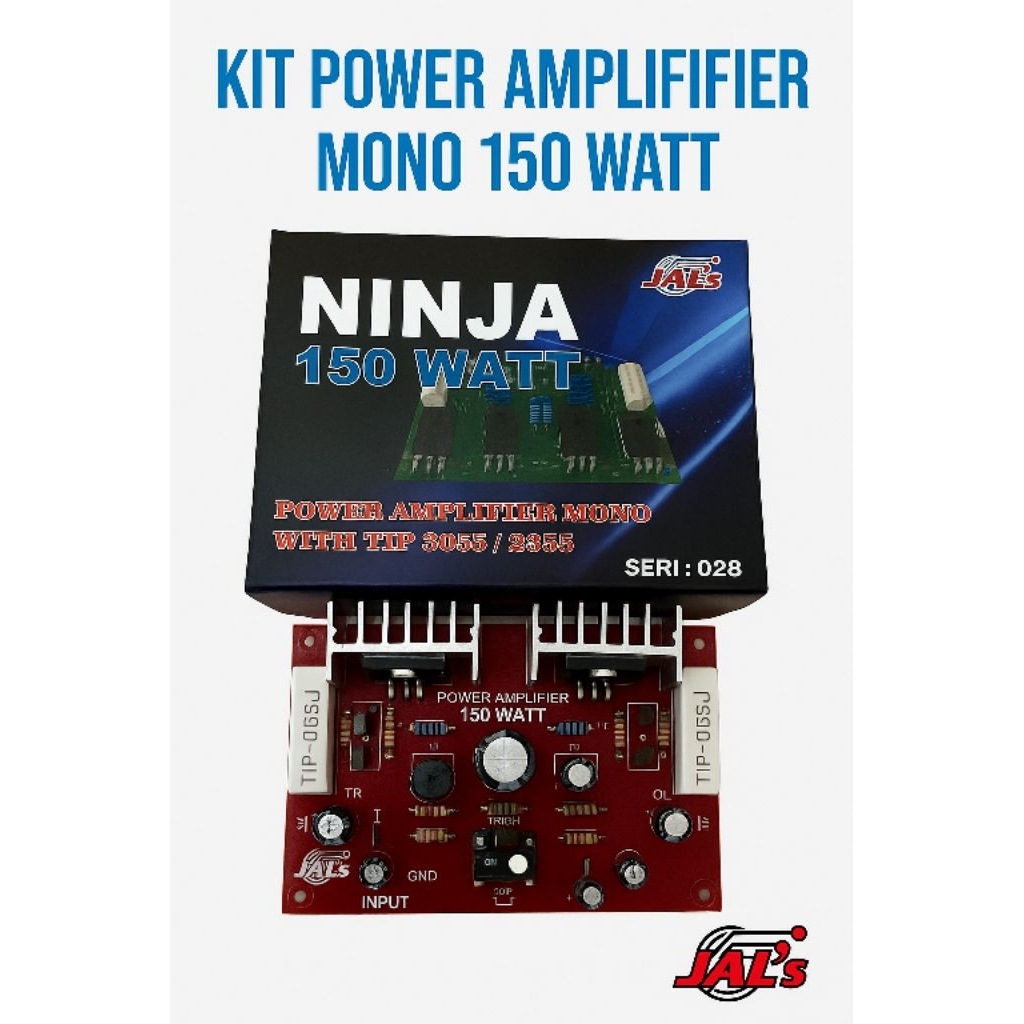 Jual KIT POWER AMPLIFIER MONO NINJA 150W MINUS TR FINAL | 25V–45V | PCB ...