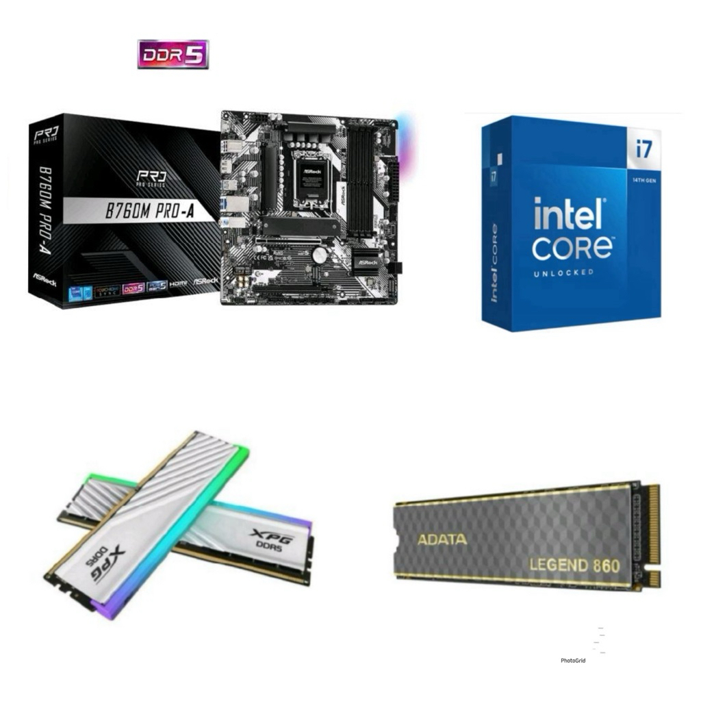 Jual Paket Processor Gaming Intel Core i7 14700K B760 RAM DDR5 32GB ...
