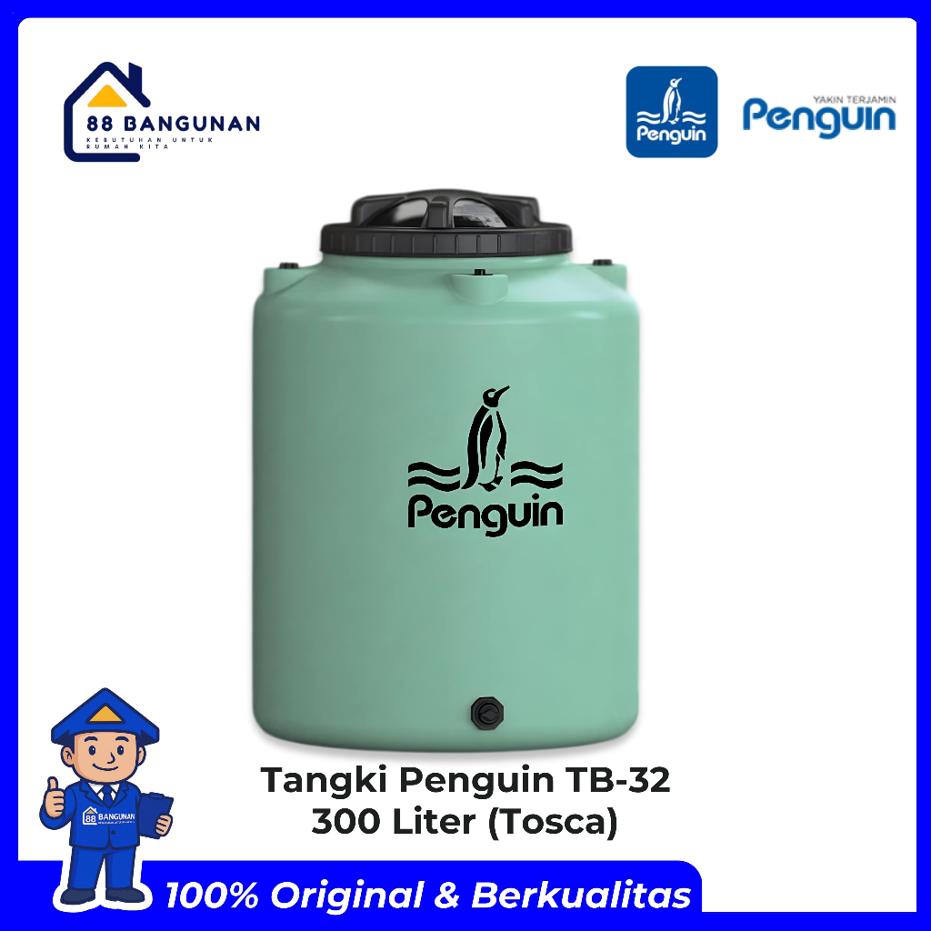 Jual Penguin Tangki Tandon Toren Air General Tank TB-32 300 Liter Tosca ...