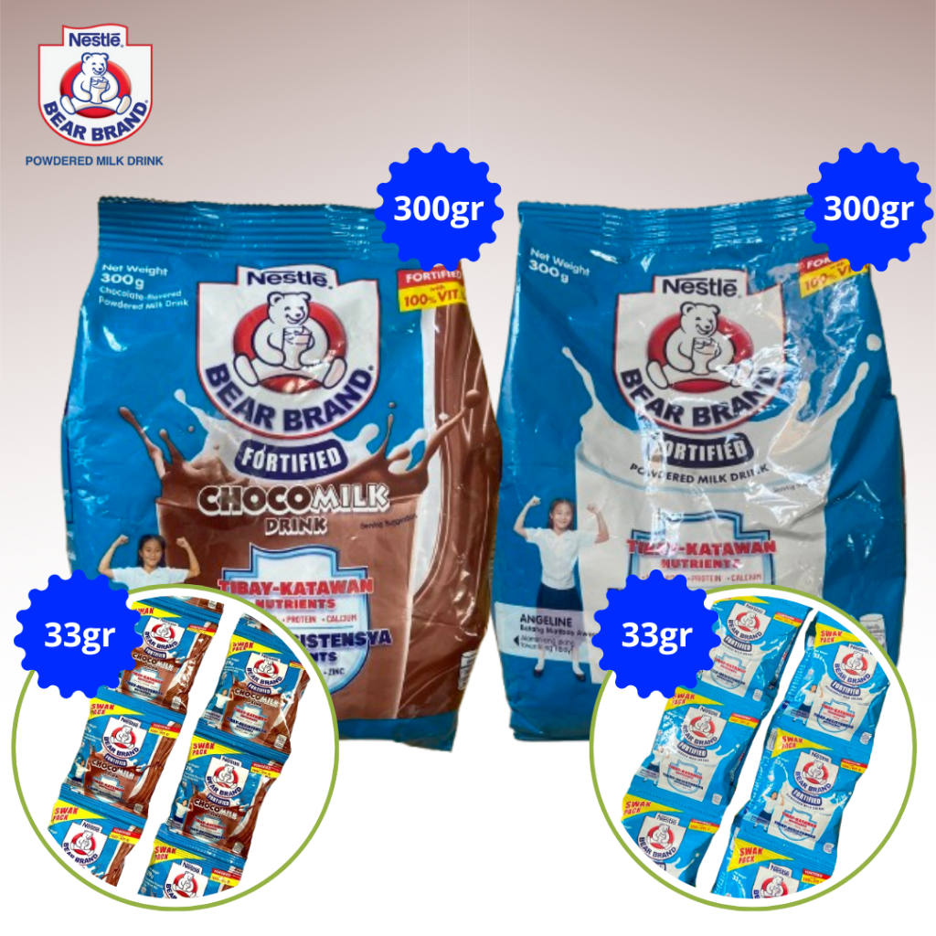Jual Nestle Bear Brand Fortified Powder Choco Milk Drink Filipina Susu ...