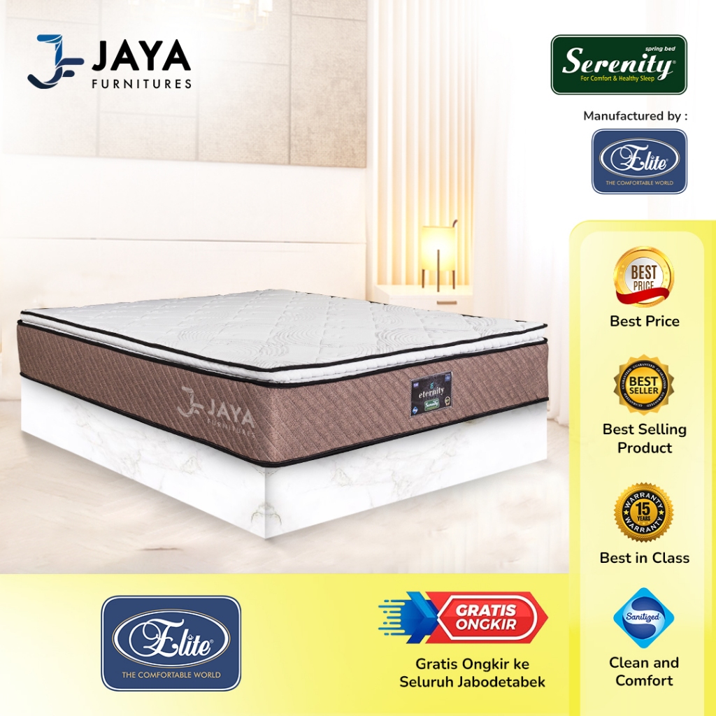 Jual ELITE SERENITY SPRINGBED ETERNITY KASUR SAJA | Shopee Indonesia