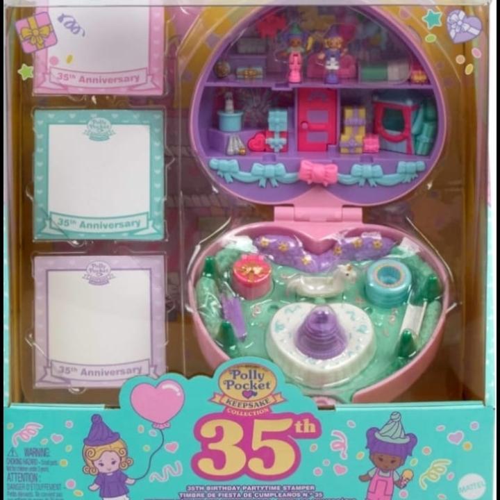 Jual Polly Pocket Keepsake 35Th Anniversary Partytime Stamper Collector ...