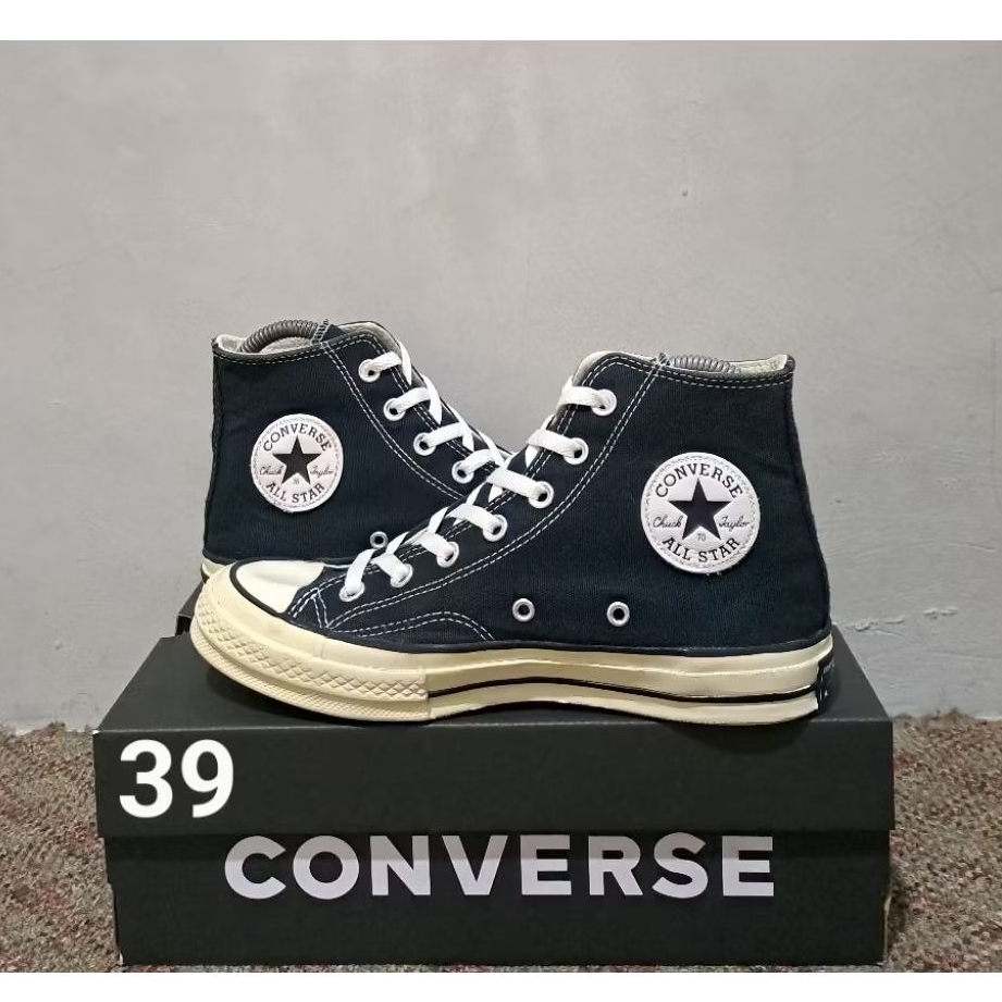 Jual Converse 70s Hi Black White classic Original | Shopee Indonesia