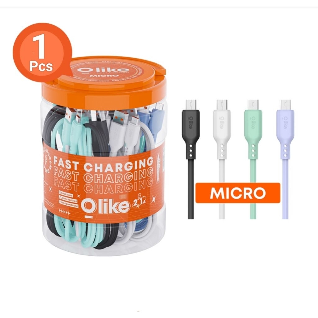 Jual OLIKE D306M D306 Kabel Data Type Micro 2.1A READY GARANSI RESMI ...
