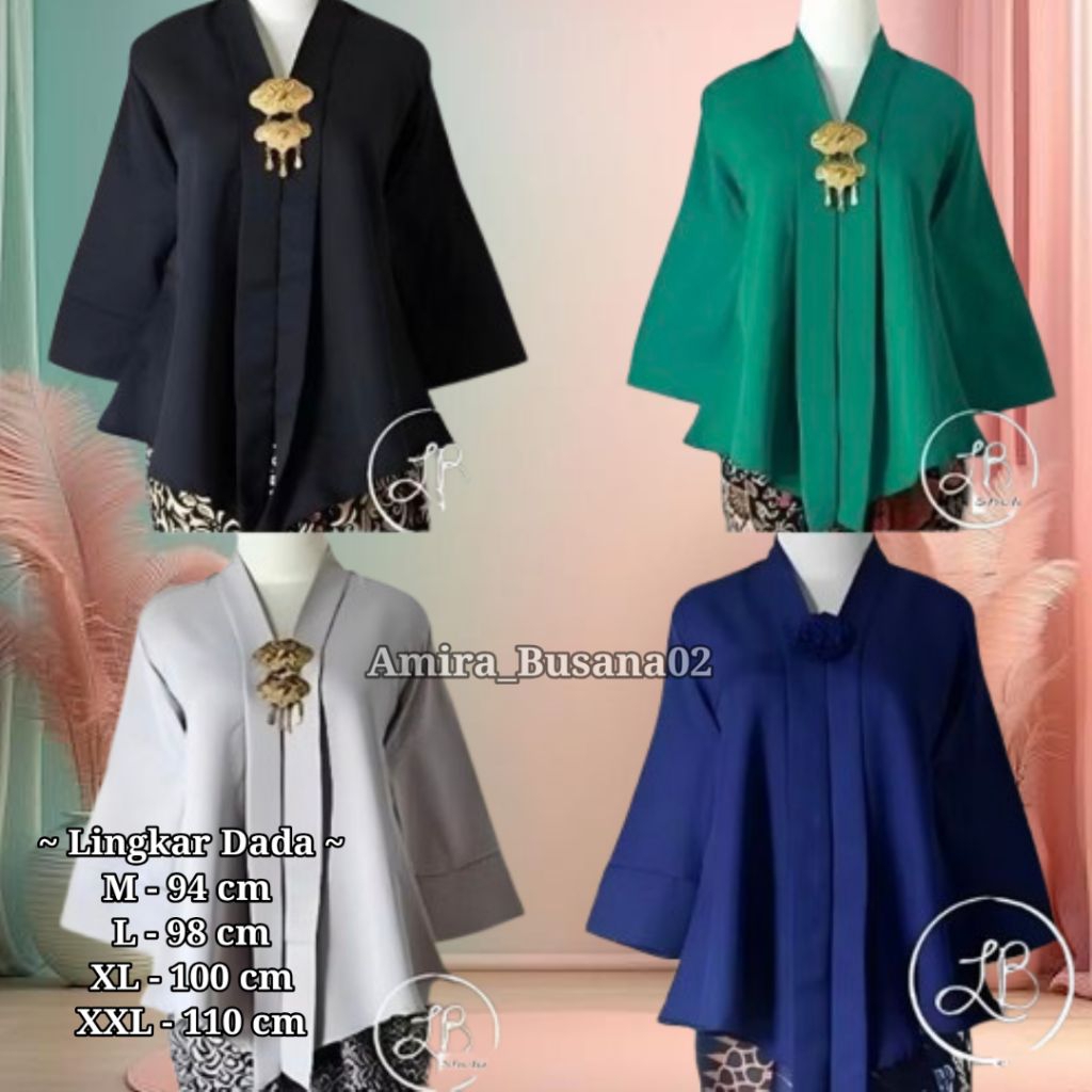 Jual Atasan Kebaya Modern Floy Kartini Balotelli Atasan Kebaya Encim ...