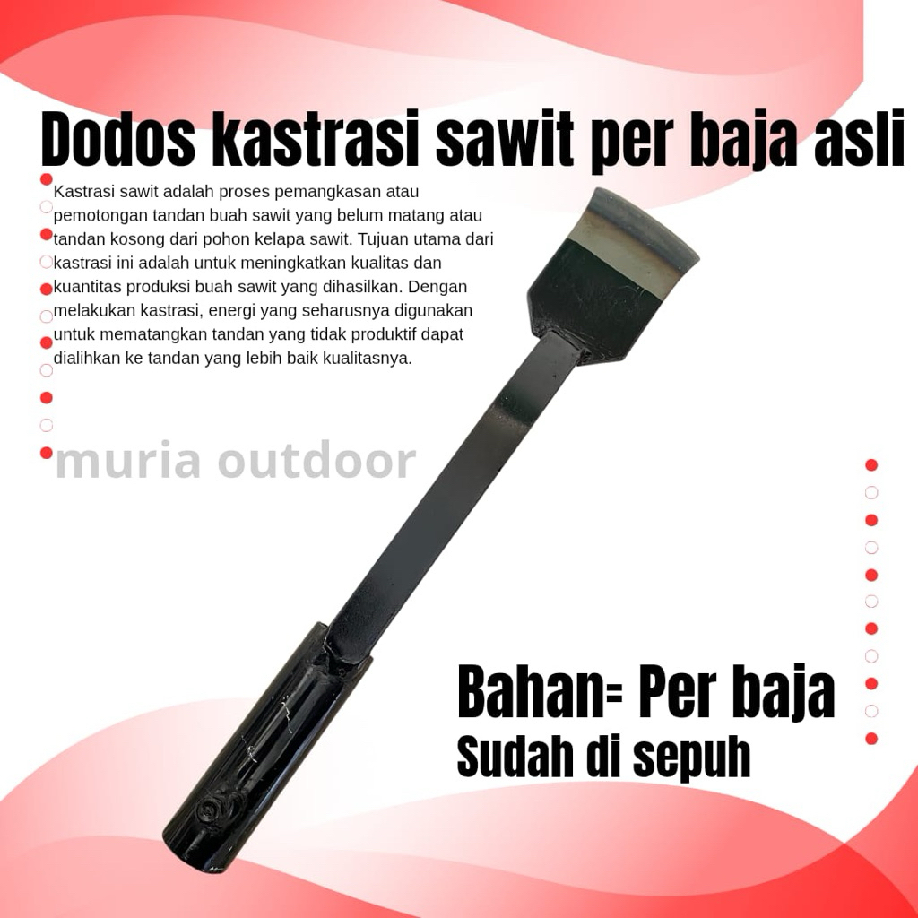Jual Alat Kastrasi Sawit/Dodos Katrasi Sawit Per Baja Asli Sepuhan | Shopee Indonesia