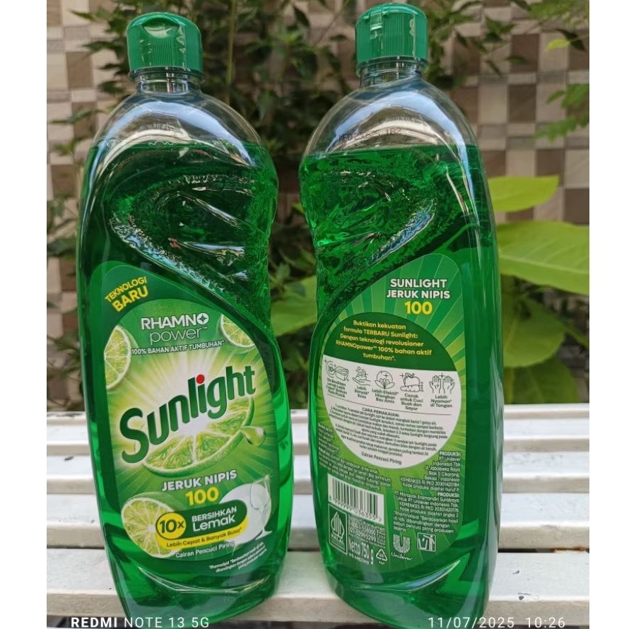 Jual Sunlight 750ml BOTOL Sabun deterjen cuci piring bersih wangi dan ...