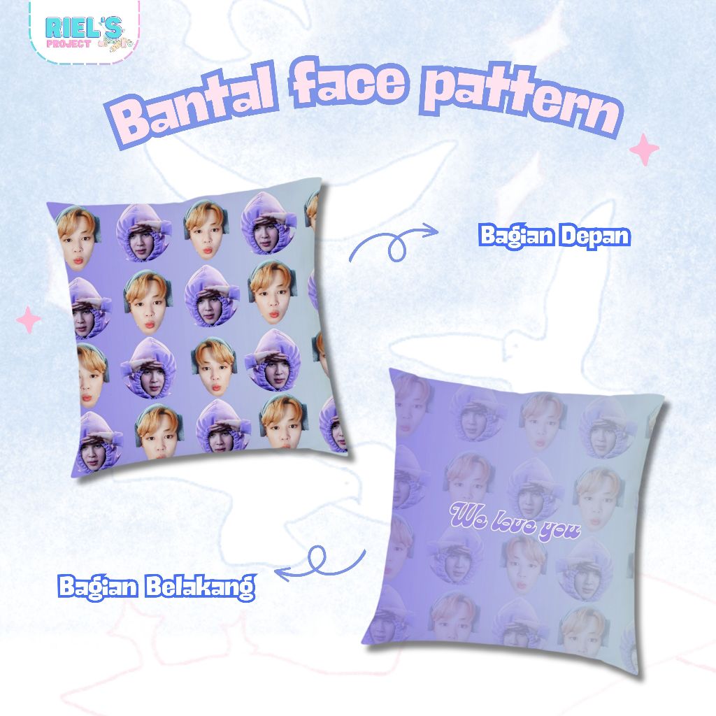 Jual Bantal custom face pattern 2 sisi bantal muka | Shopee Indonesia