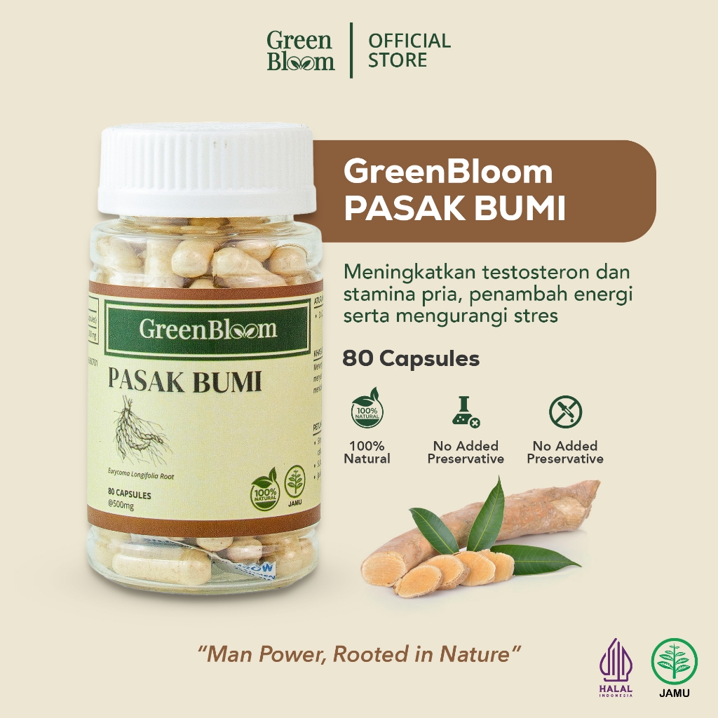 Jual GreenBloom Pasak-Bumi / Tongkat Alii - Stamina Pria, Vitalitas ...