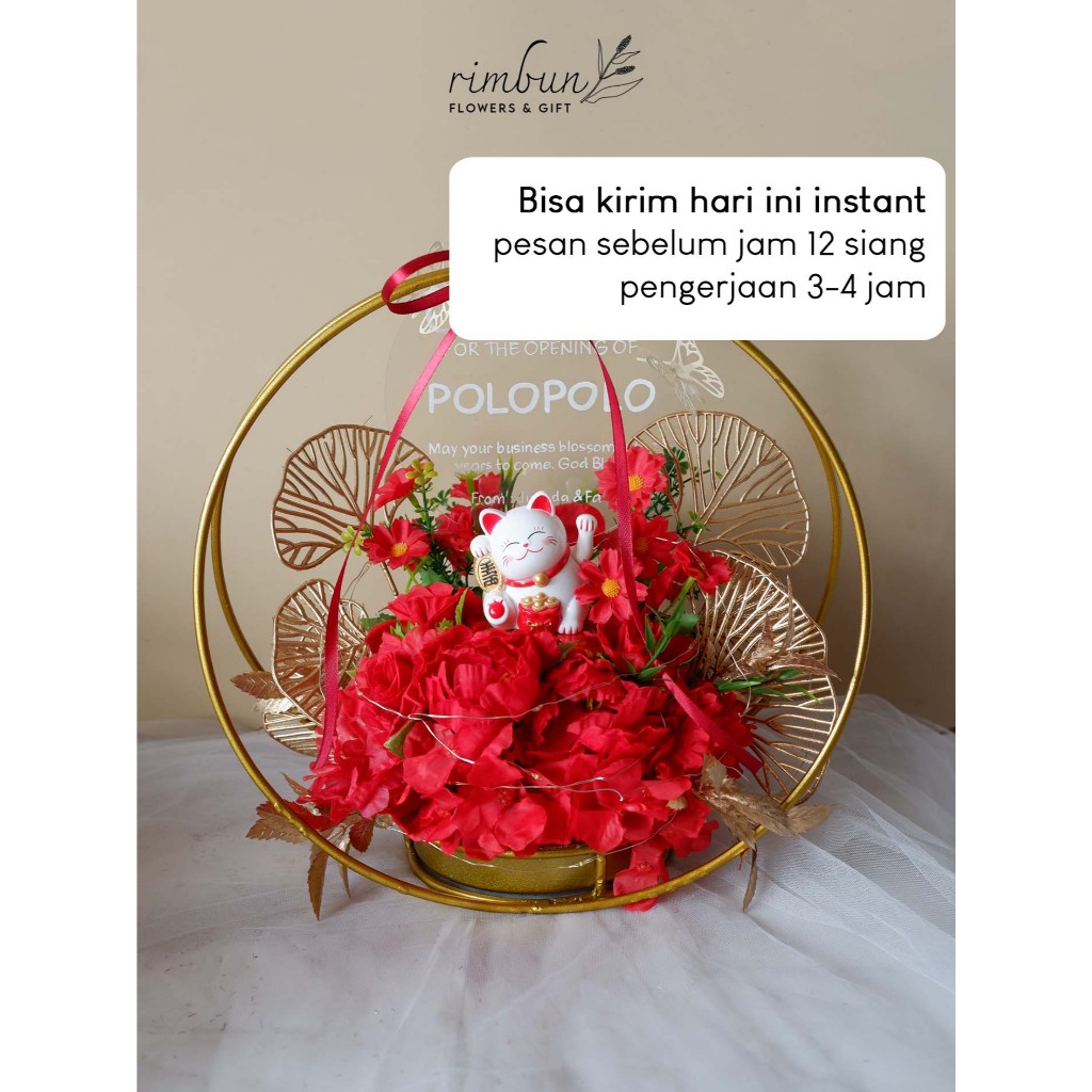 Jual Garden Neko - Frame/Akrilik/Gold - Chinese New Year Imlek - Boneka ...