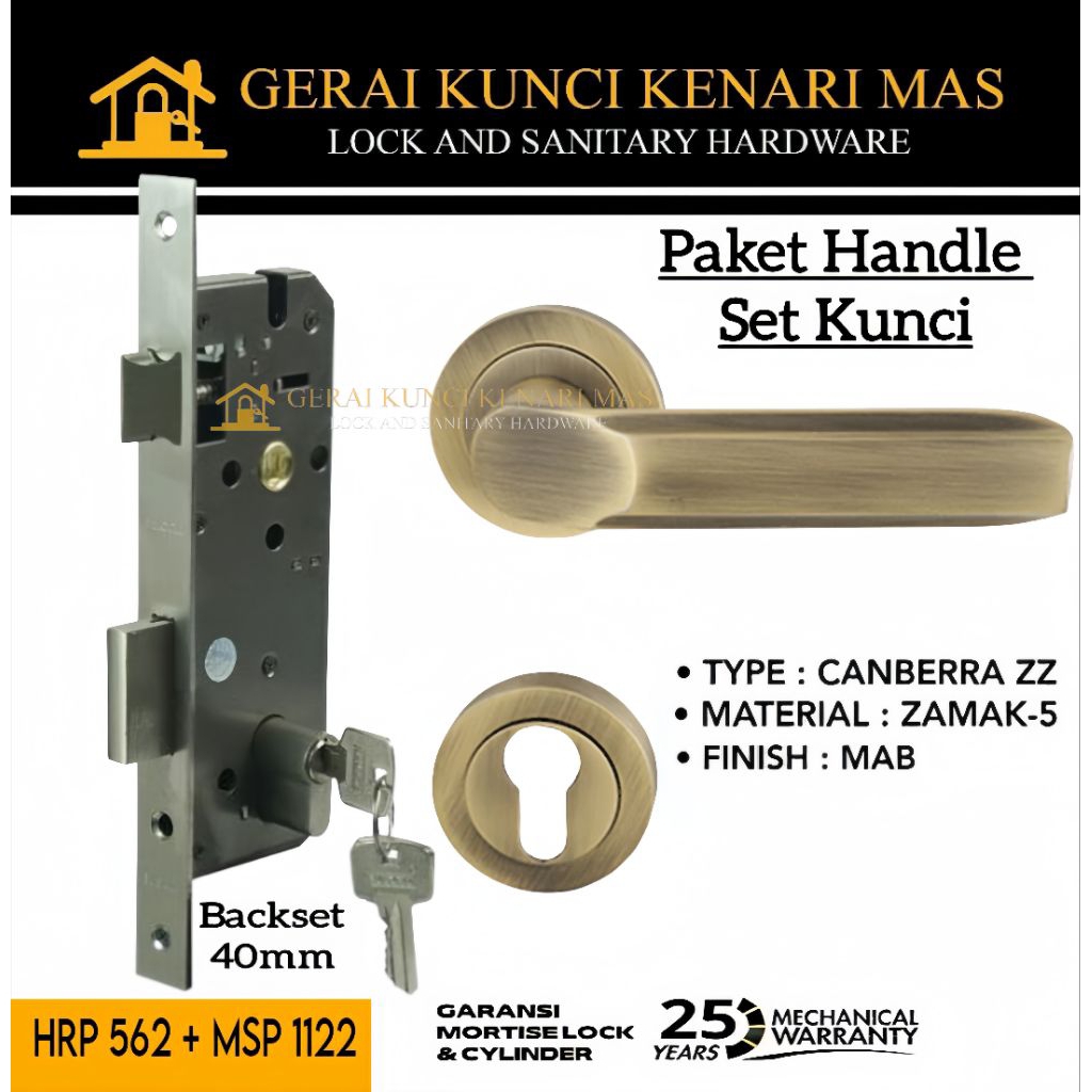 Jual PALOMA HRP 562 + MSP 1122 Handle Roses Paket Gagang Pintu Antik ...