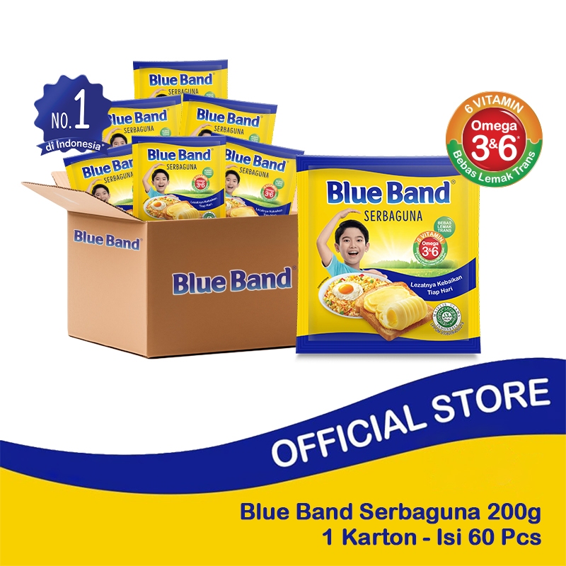 Jual Blue Band Serbaguna 200gr 1 Karton isi 60pcs | Shopee Indonesia