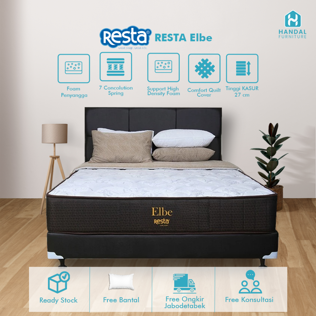 Jual Kasur Springbed Airland Resta Elbe 90x200, 100x200, 120x200, 140x200, 160x200, 180x200 ...