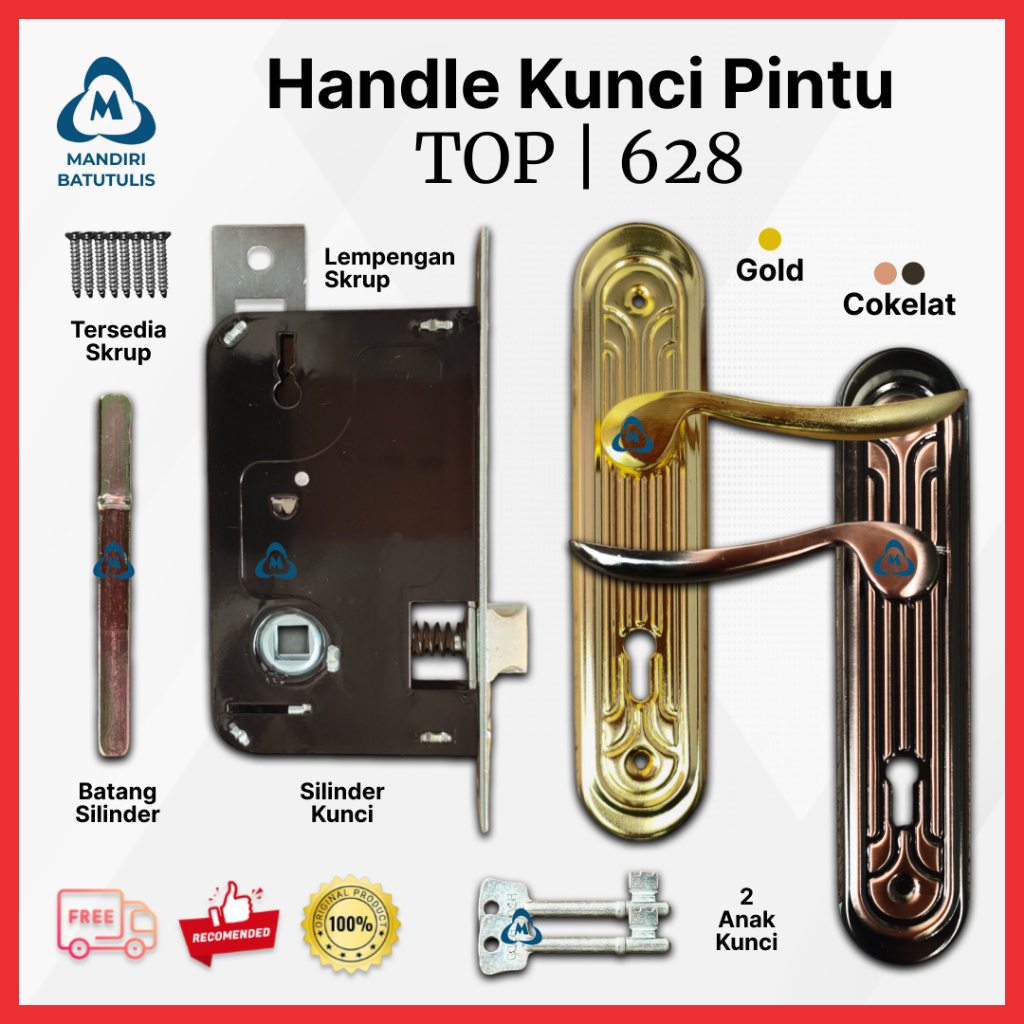 Jual Handle Pintu TOP 628 Kuning / Cokelat - Tarikan Konci Pintu ...