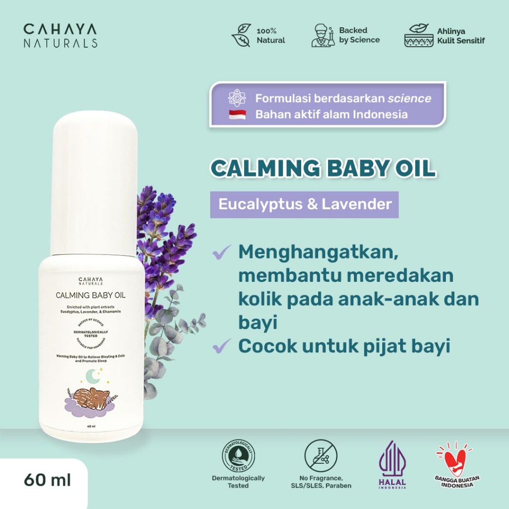 Jual Calming Baby Oil 60ml Cahaya Naturals - Minyak Penghangat Tubuh ...
