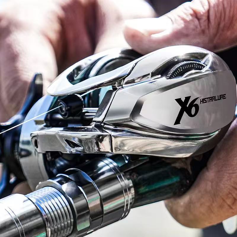 Jual BISA COD FREE LINE HASIDA X6CS Reel Pancing Baitcasting BB6+1 ...