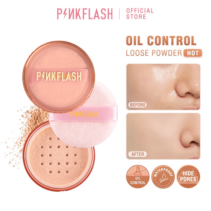 Jual PINKFLASH OhMySelf Oil Controller Loose Powder Matte Loose Setting ...
