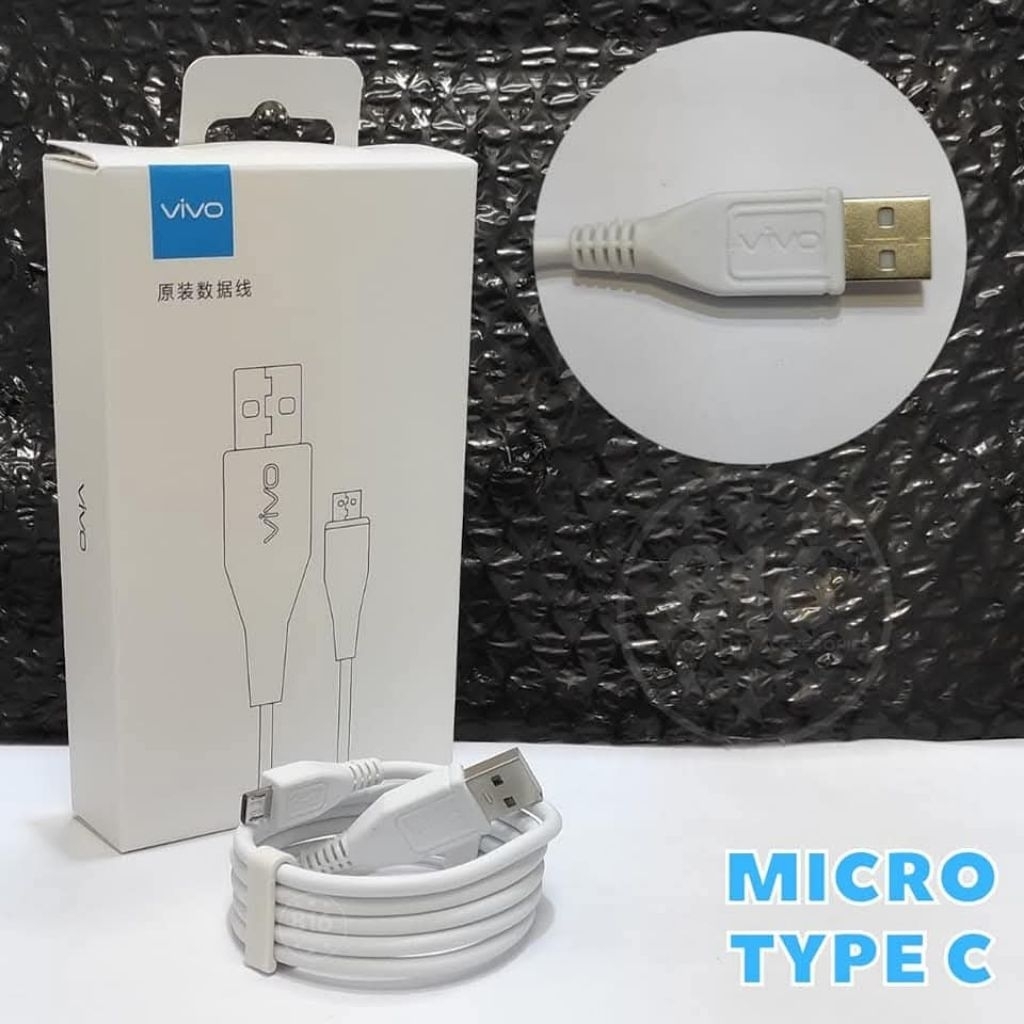 Jual KABEL DATA VIVO USB TO MICRO / TIPE C FAST CHARGING | Shopee Indonesia