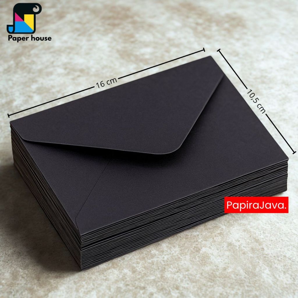 Jual AMPLOP / AMPLOP BLACK PAPER A5 / AMPLOP HITAM / ANGPAO SUPER BLACK ...