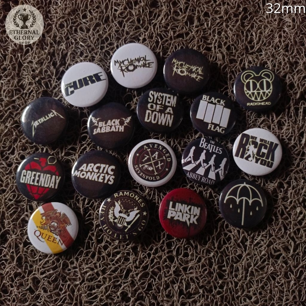 Jual Pin Band Button Bros PinBros Band Aksesoris Jaket Tas Topi Kece ...