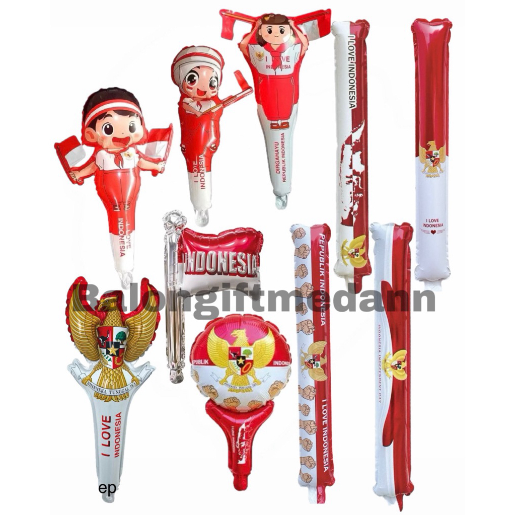 Jual BALON TEPUK PENTUNGAN BENDERA MERAH PUTIH 17 AGUSTUS | Shopee ...