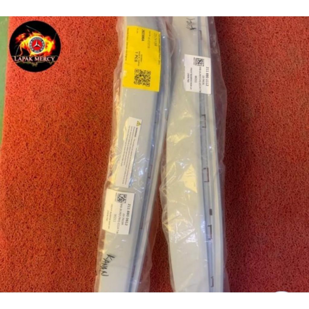Jual sabuk + list chrome front bumper mobil mercy W211 non facelift new ...