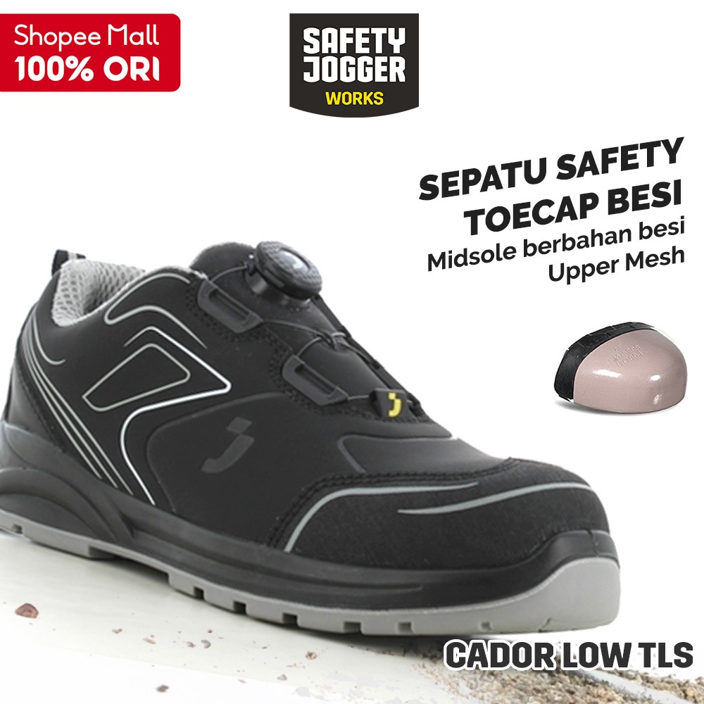 Jual Sepatu Safety Jogger Cador S3 LOW TLS Model Sporty Tanpa Tali ...