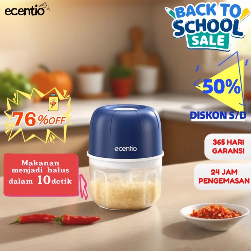 Jual [ecentio surabaya] ecentio mini Chopper Blender 6 pisau 250ml ...