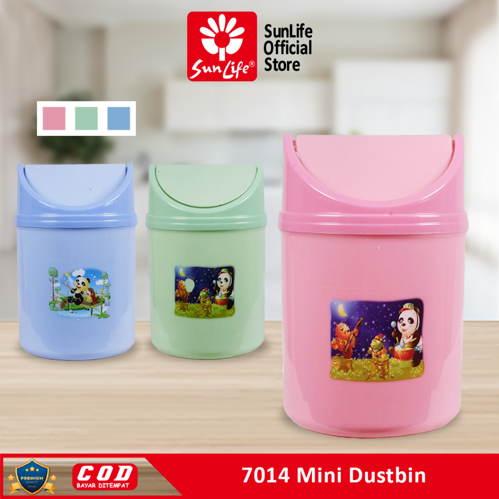 Jual SunLife Mini Dustbin 1 L – Tempat Sampah Plastik Mini Lucu ...
