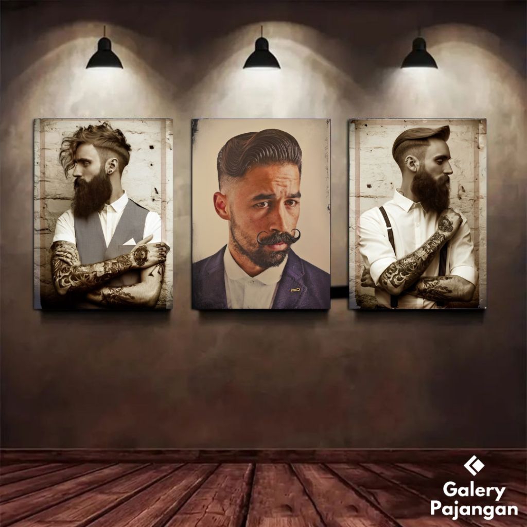 Jual GPS - Poster Barbershop Vintage / HIASAN DINDING BARBER SHOP ...