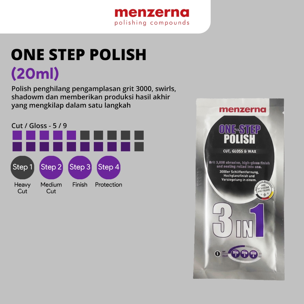 Jual MENZERNA One Step Polish 3 in 1 20ml Sachet Poles Instant All in ...