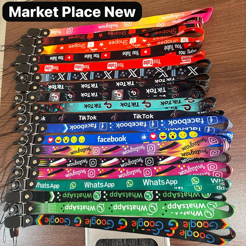 Jual (Per 5pc) Tali Gantungan Hp Panjang Market Place Edition Kalung ...