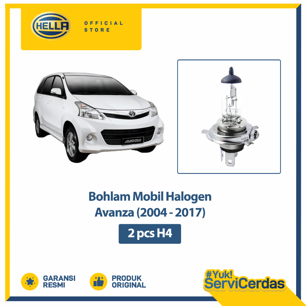 Jual Lampu Mobil Avanza 2004 - 2017 H4 (2 pcs) - Bohlam Mobil Hella ...