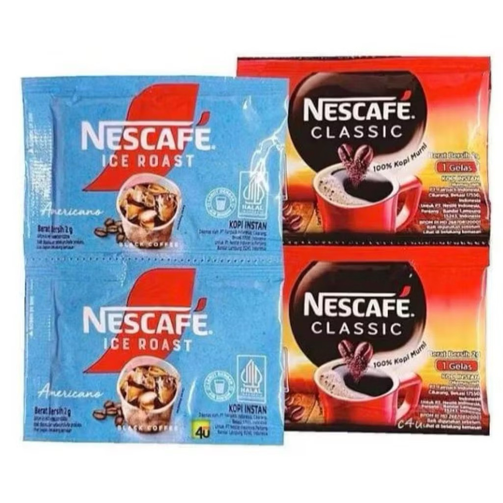 Jual Nestle Nescafe Ice Roast Americano & Nescafe Classic Kopi Hitam ...