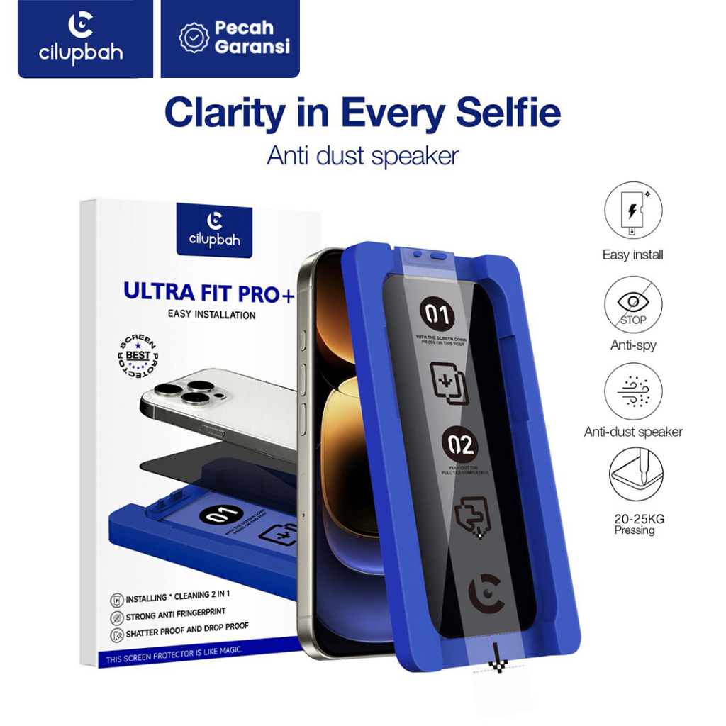 Jual CILUPBAH Ultra Fit HD Pro+ Tempered Glass Screen Protector Glossy ...