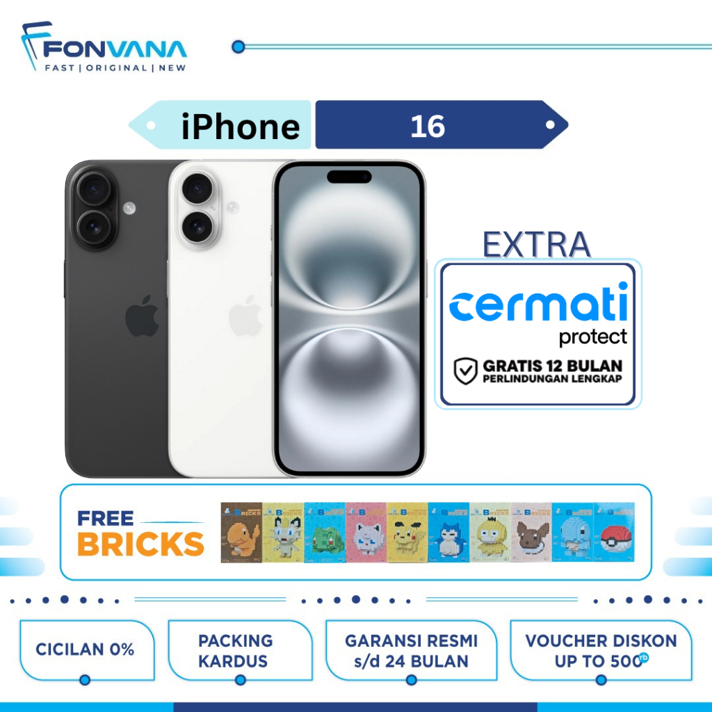 Jual iPhone 16 128GB 256GB - Procesor A18 Bionic | Garansi Resmi 1 ...