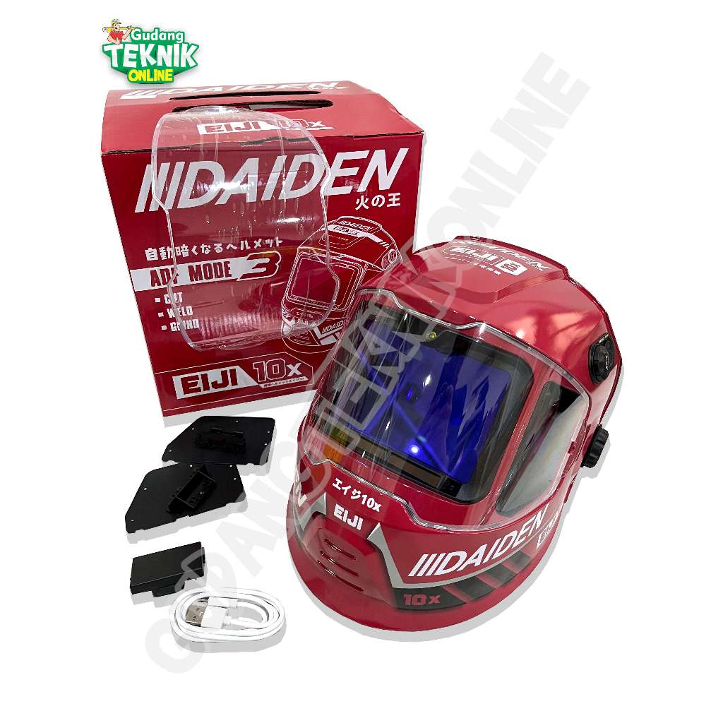 Jual Helm Las Kedok Otomatis Auto Dark DAIDEN EIJI 10X / Helmet Topeng ...
