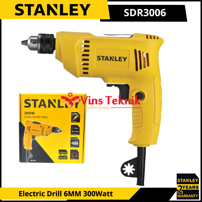 Jual STANLEY SDR3006 Mesin Bor Listrik Besi Kayu Electric Drill 6mm ...