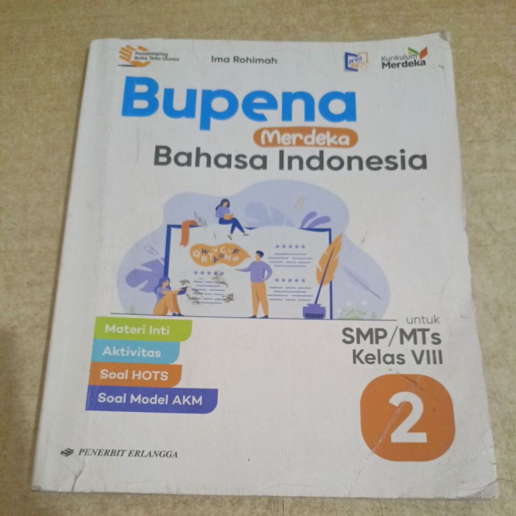 Jual Buku Bupena Merdeka Bahasa Indonesia SMP/MTs KELAS VIII 2 Kurikulum Merdeka Penerbit ...