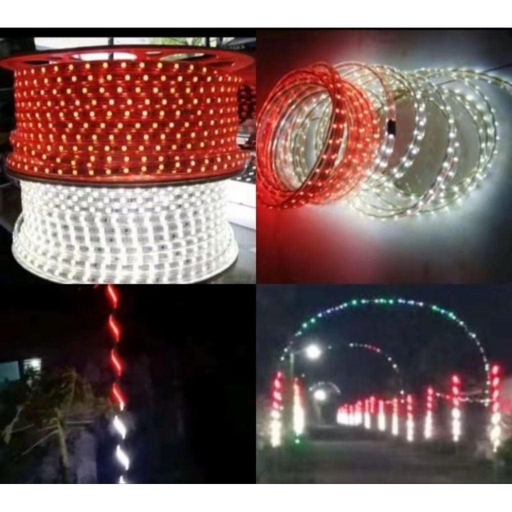 Jual lampu led strip merah putih/lampu hias agustusan/lampu led ...