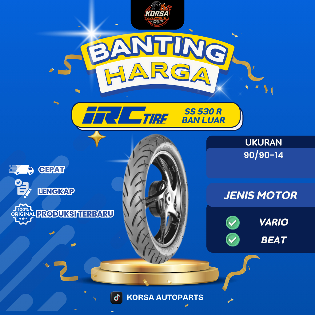 Jual IRC BAN MOTOR 90/90-14 SS 530 R BAN LUAR | Shopee Indonesia