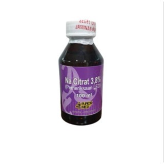 Jual NA Citrat 3.8% / Cairan Pemeriksaan LED / Sodium Sitrat 3,8% ...