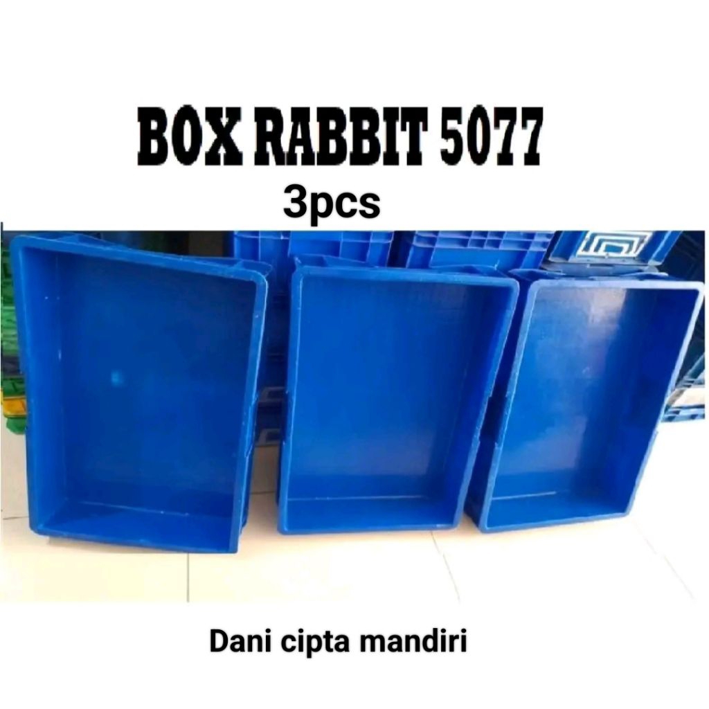 Jual box container rabbit 5077, size 70x46x12, 1paket isi 3pcs | Shopee ...