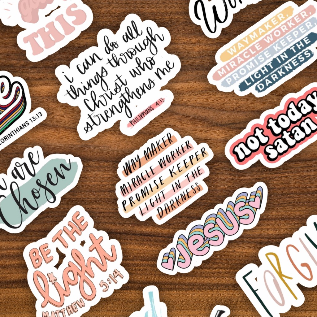 Jual Vinyl Sticker Pack Quotes Rohani Kristen - Part 2 | Stiker Yesus ...