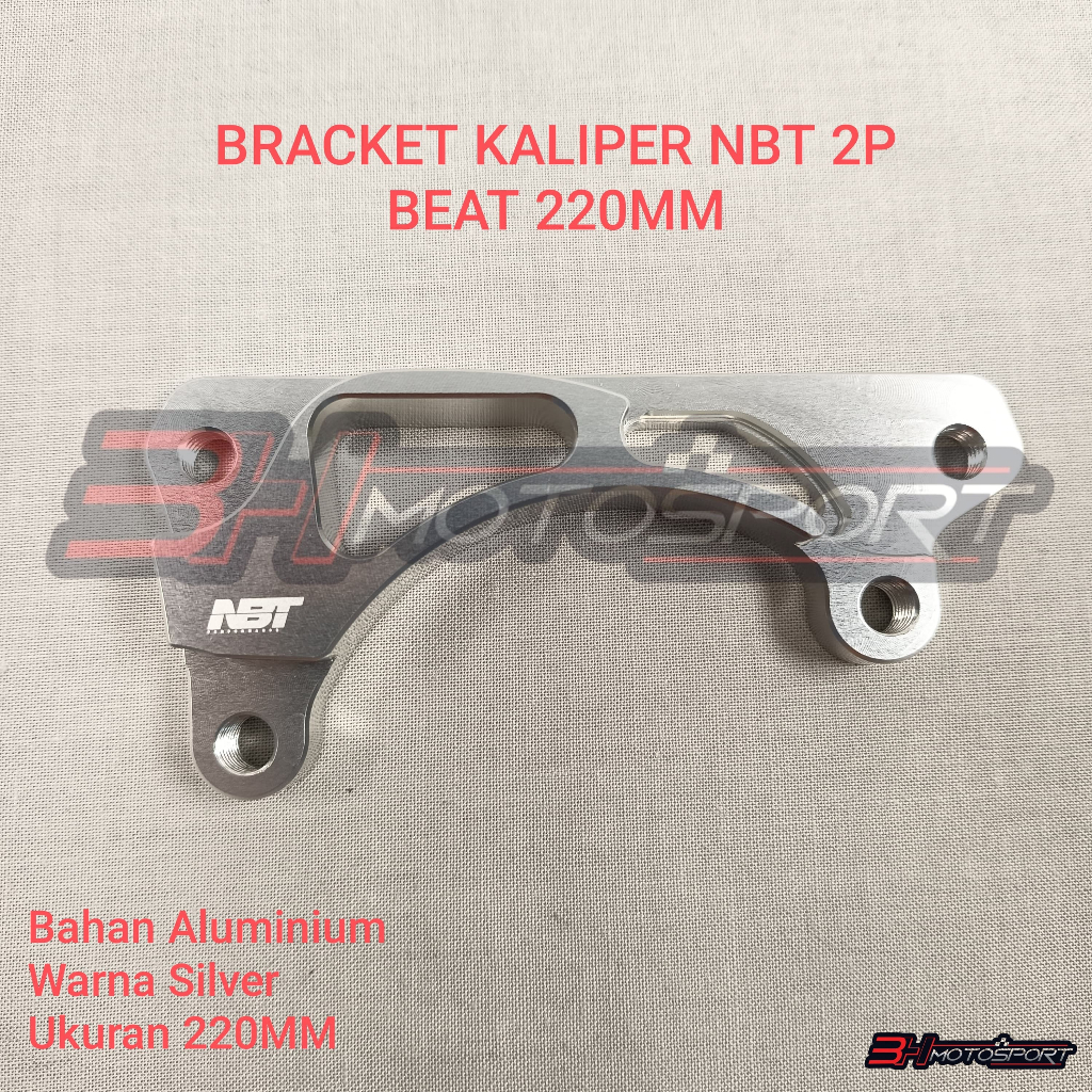Jual BRACKET KALIPER NBT 2P BEAT 220MM SILVER | Shopee Indonesia